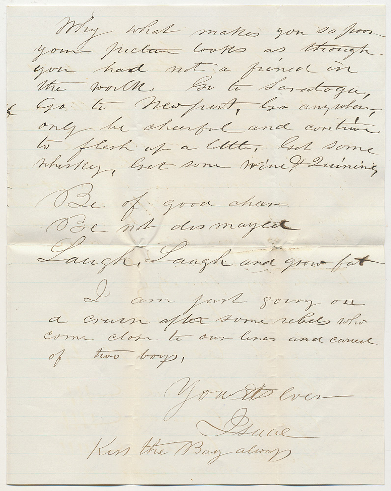 APRIL 1863 UNION SOLDIER LETTER—BREVET BRIGADIER GENERAL ISAAC DYER ...