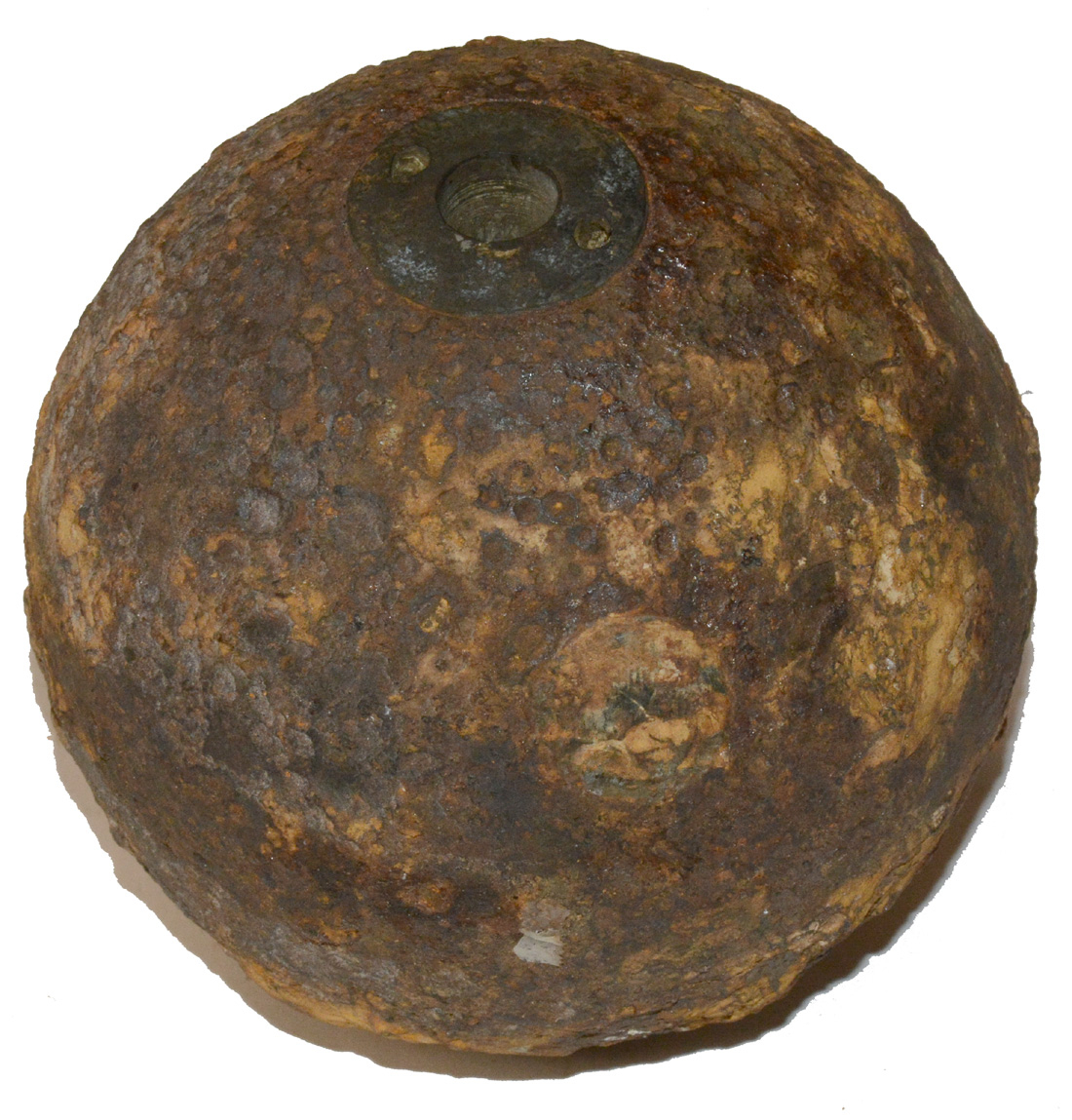 CS 4.52” 12 POUNDER SPHERICAL SHELL RECOVERED AT GETTYSBURG — Horse Soldier