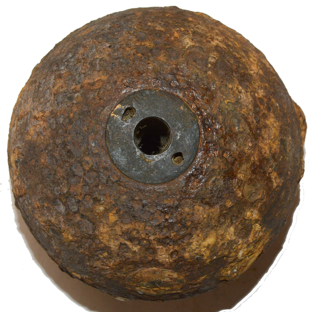 CS 4.52” 12 POUNDER SPHERICAL SHELL RECOVERED AT GETTYSBURG — Horse Soldier