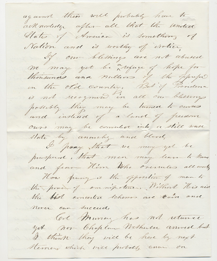 OCTOBER 1863 UNION SOLDIER LETTER—BREVET BRIGADIER GENERAL ISAAC DYER ...