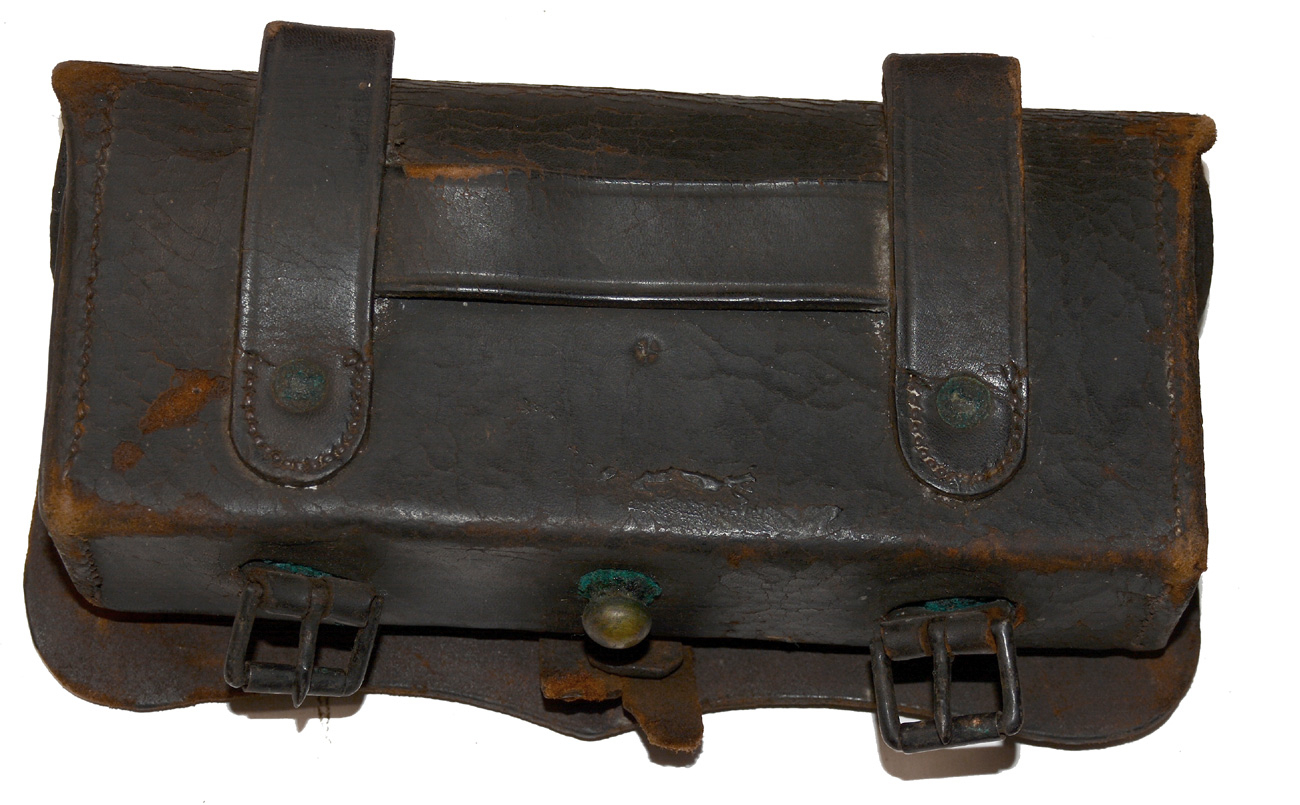 CIVIL WAR CAVALRY CARBINE CARTRIDGE BOX — Horse Soldier