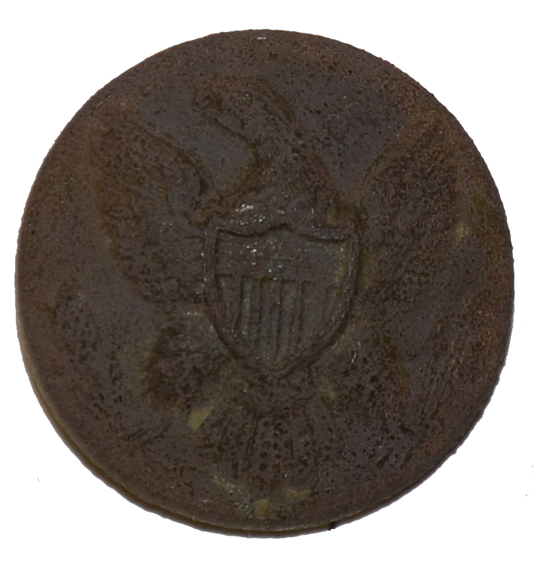 US GENERAL SERVICE EAGLE BUTTON FROM DUNKER CHURCH AREA AT ANTIETAM ...