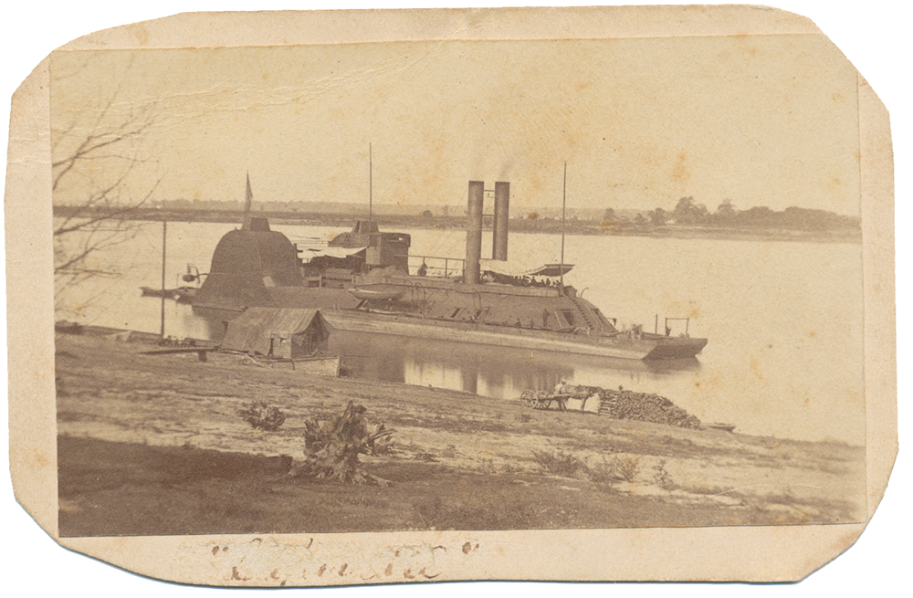 CDV OF IRONCLAD RAM U.S.S. LAFAYETTE — Horse Soldier
