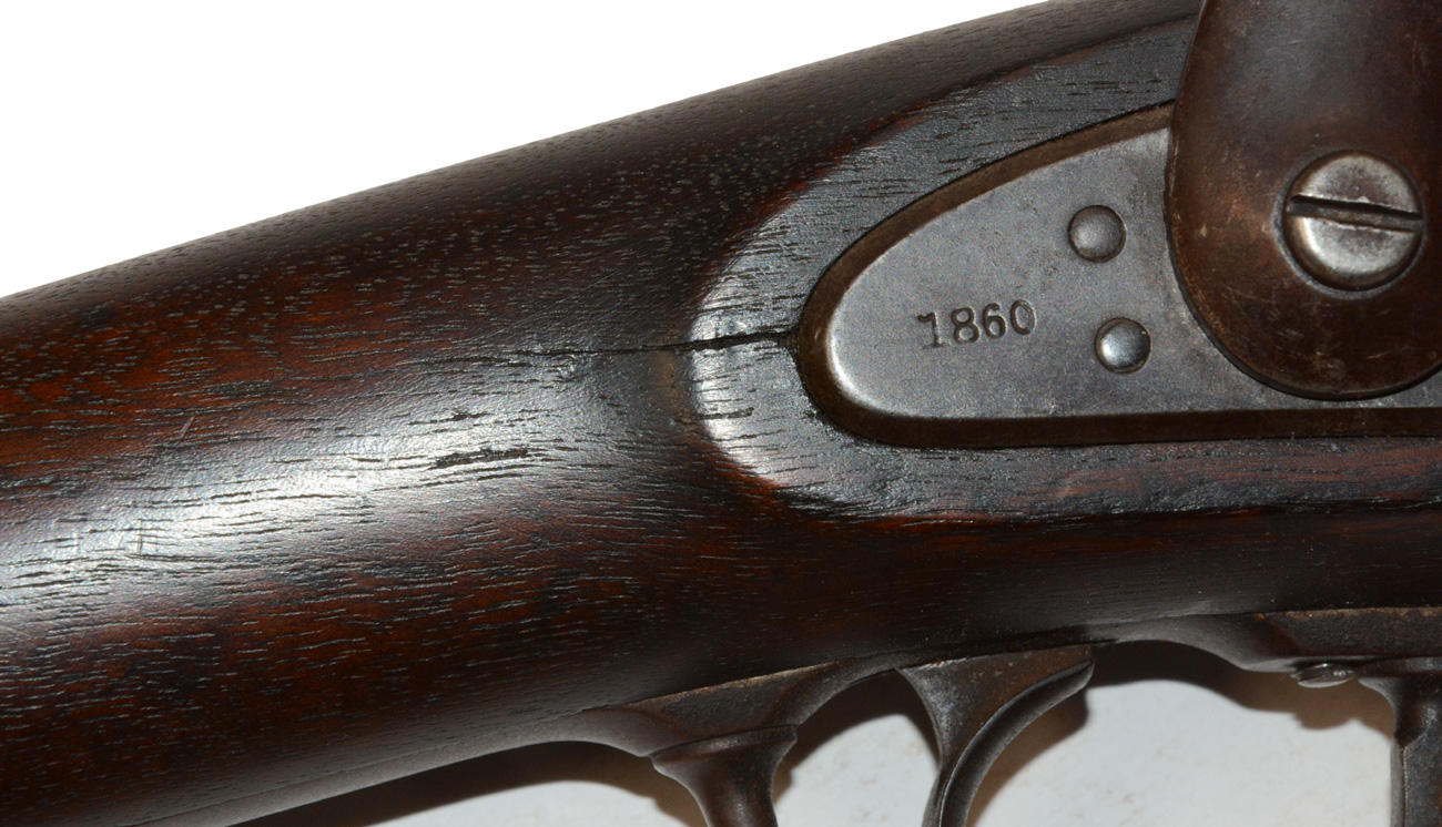 SCARCE 1860-DATED SPRINGFIELD M1855 RIFLE MUSKET WITHOUT PATCHBOX ...