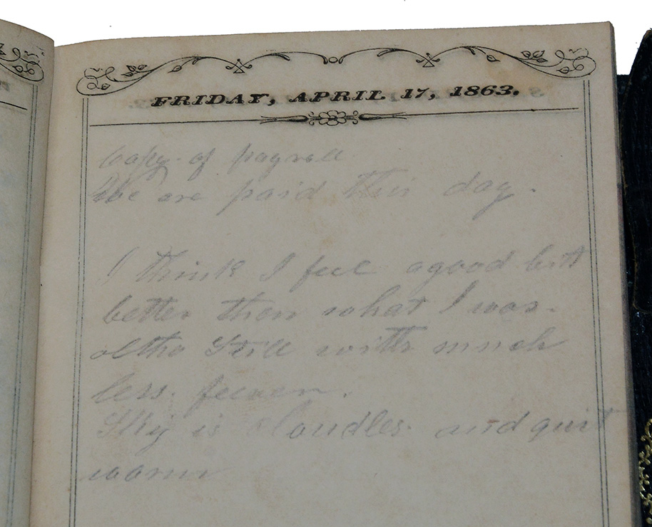 UNION SOLDIER DIARY—CAPT. JEFFERSON N. NEFF, CO. “G”, 122ND PA INFANTRY ...