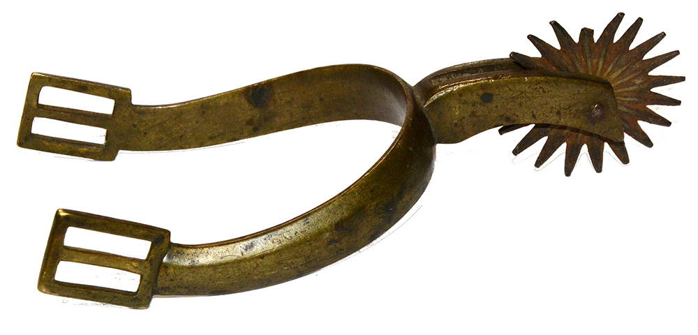 DYNAMIC CONFEDERATE OFFICER’S SPUR WITH SUNBURST ROWEL — Horse Soldier