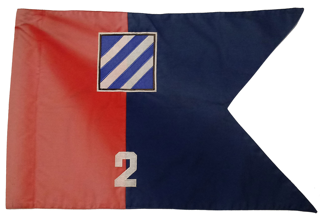 LATE 1980’S/EARLY 1990’S GUIDON FOR HEADQUARTERS 2ND BRIGADE, 3RD ...