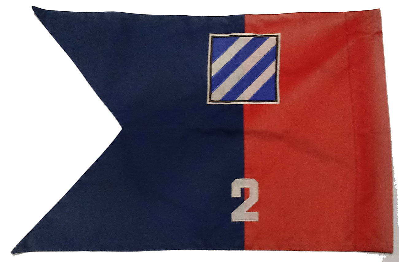 LATE 1980’S/EARLY 1990’S GUIDON FOR HEADQUARTERS 2ND BRIGADE, 3RD ...