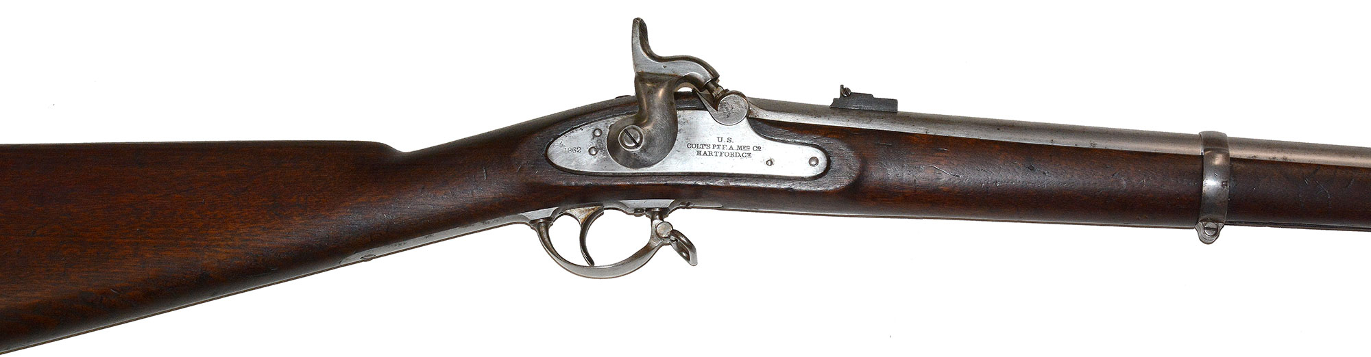 CONFEDERATE CAPTURED AND COLLECTED COLT SPECIAL MODEL 1861 RIFLE MUSKET ...