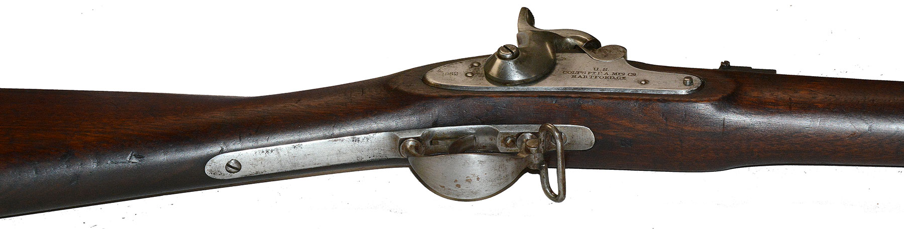 CONFEDERATE CAPTURED AND COLLECTED COLT SPECIAL MODEL 1861 RIFLE MUSKET ...