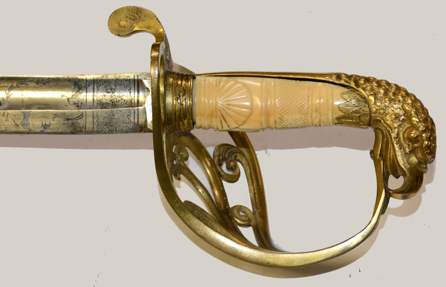 VERY PRETTY PRE-WAR EAGLE POMMEL CAVALRY OFFICER’S SABER WITH LOTS OF ...