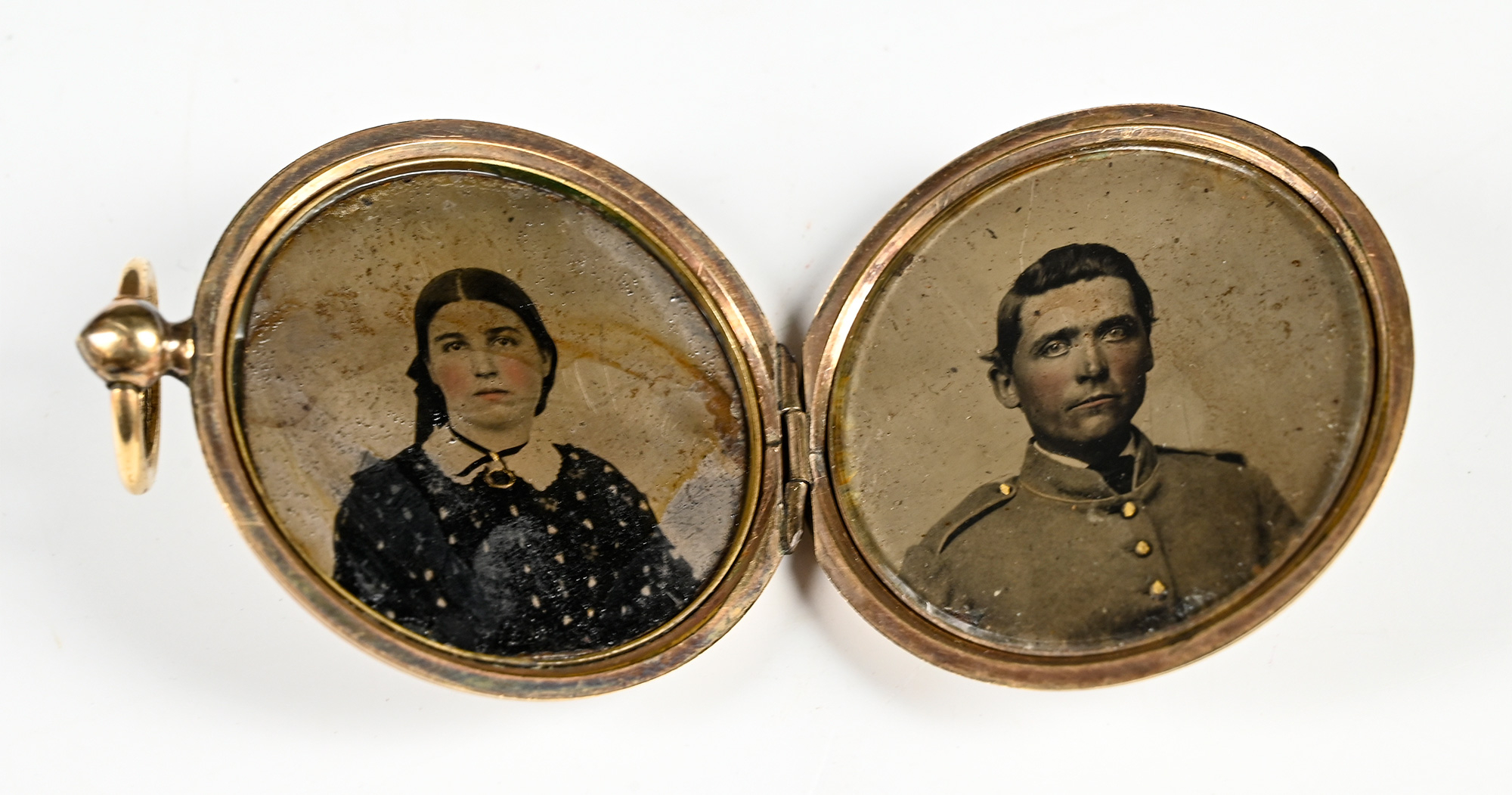 CONFEDERATE SOLDIER ERASTUS P. DAVIS 18th VIRGINIA AND WIFE PHOTO ...