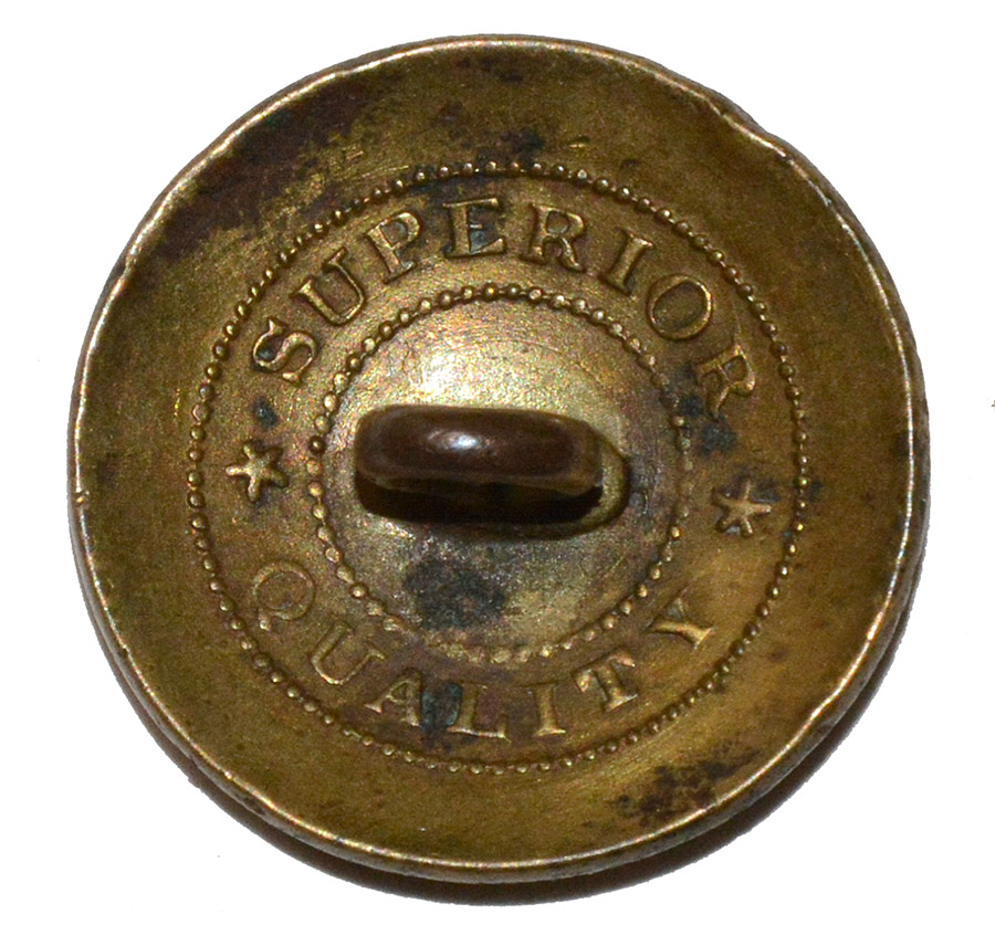 VIRGINIA BUTTON WITH LABEL, FROM COAT OF REBEL COLONEL — Horse Soldier