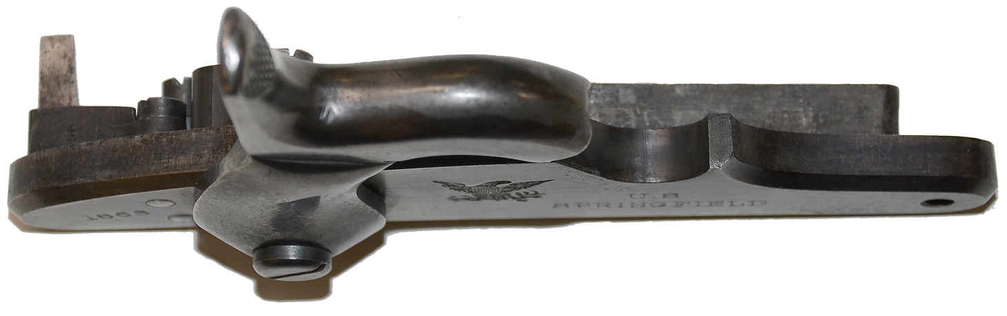 MODEL 1861 SPRINGFIELD RIFLE MUSKET LOCK, DATED 1862, VERY NICE ...