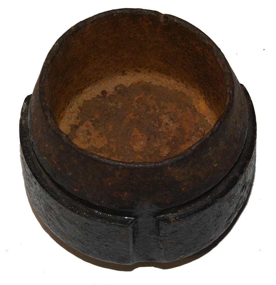 BASE CUP FROM U.S. 3” HOTCHKISS ARTILLERY SHELL FROM THE MOLLUS ...