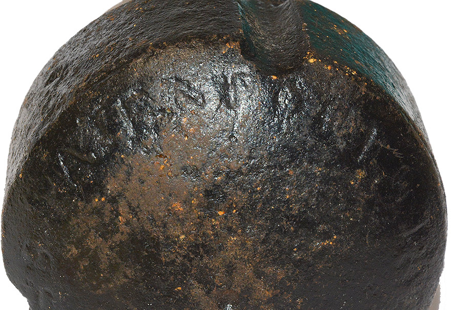 BASE CUP FROM U.S. 3” HOTCHKISS ARTILLERY SHELL FROM THE MOLLUS ...