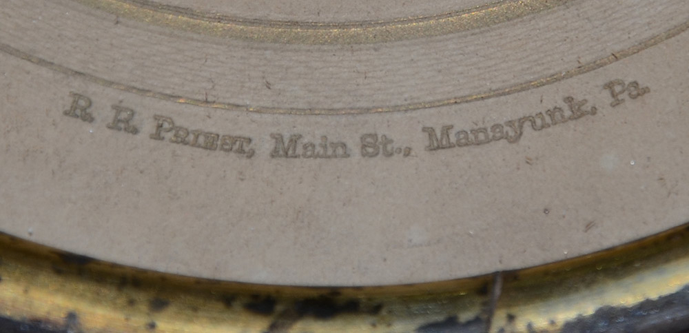 FRAMED OVAL ALBUMEN OF 88TH PENNSYLVANIA OFFICER ANDREW J. WAMSLEY ...