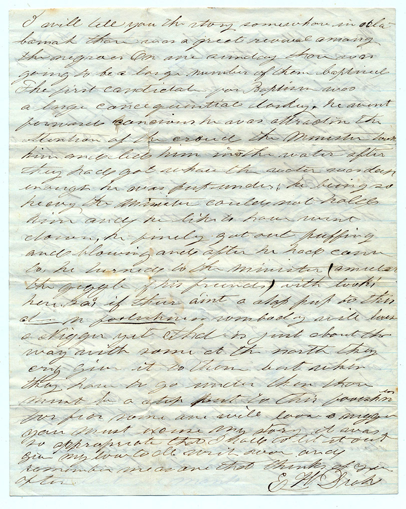 1863 UNION SOLDIER LETTER - PRIVATE EZRA W. DRAKE, CO. “F,” 115th NEW ...