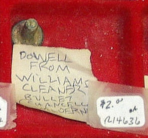 ZINC INSERT FROM WILLIAMS CLEANER - WILDERNESS — Horse Soldier