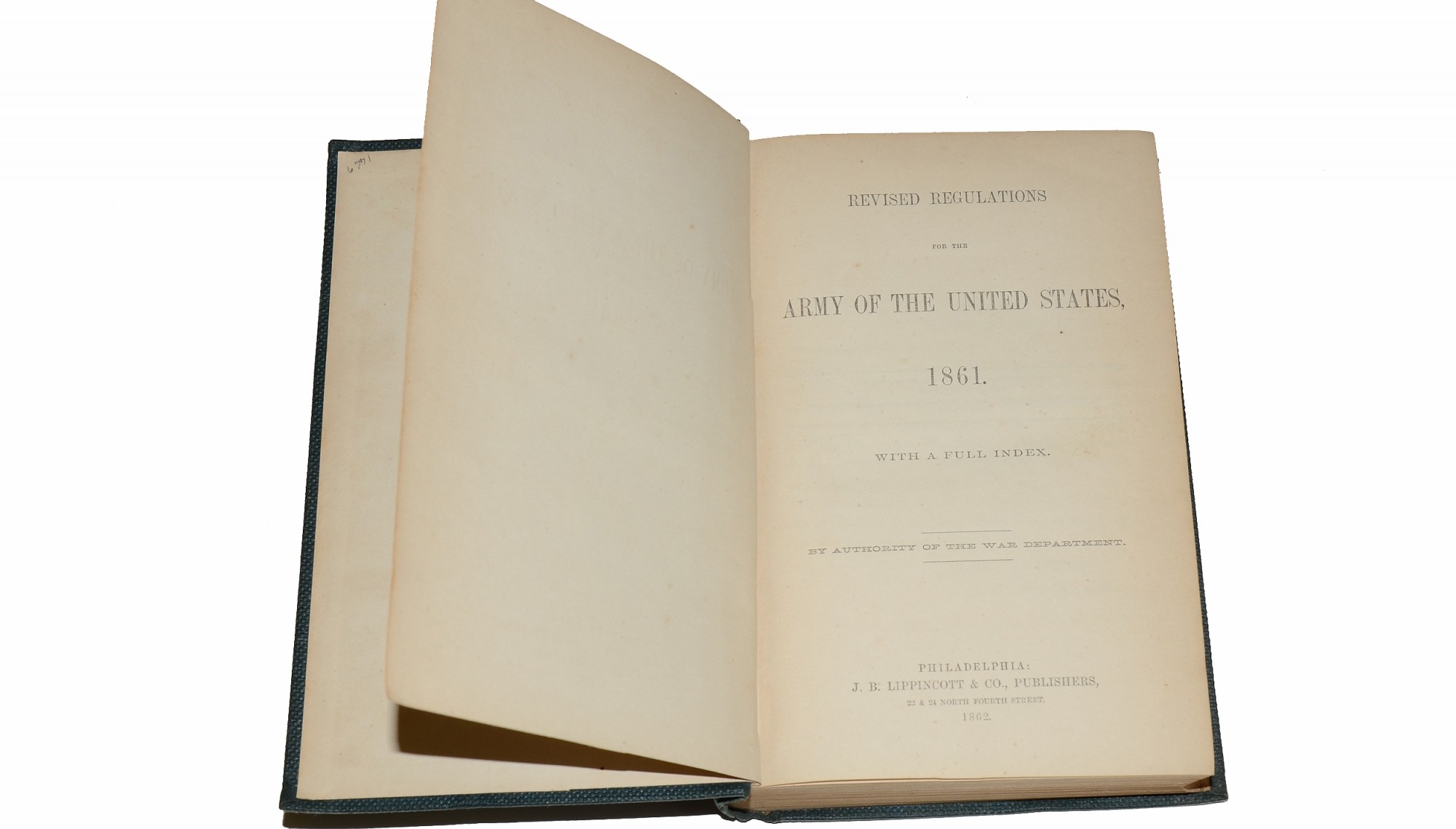 1861 REVISED ARMY REGULATIONS — Horse Soldier