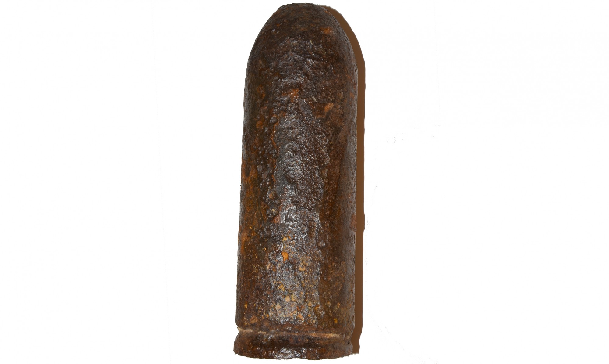 US 2.9” 10 POUNDER PARROTT SHELL WITH A NICE PARROTT PERCUSSION FUSE ...
