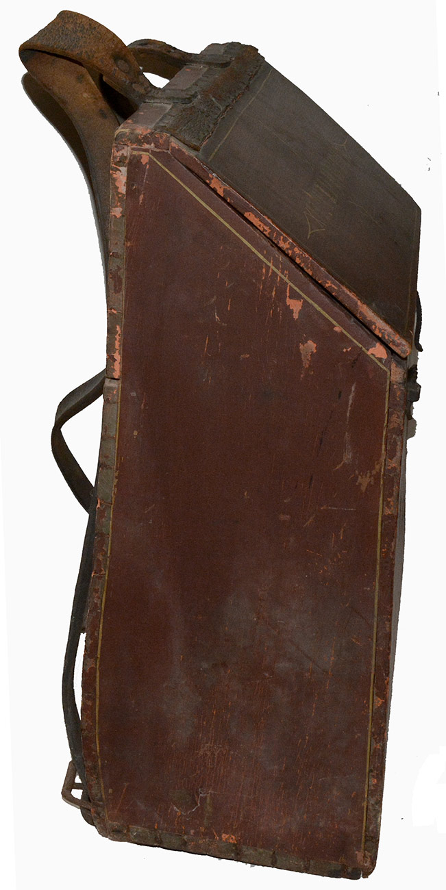 VERY ATTRACTIVE ITINERANT PEDDLAR, PAINTER, OR CARPENTER’S PAINTED WOOD ...