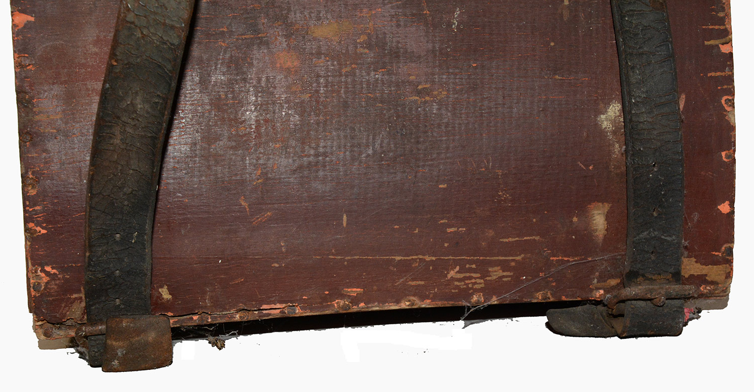 VERY ATTRACTIVE ITINERANT PEDDLAR, PAINTER, OR CARPENTER’S PAINTED WOOD ...
