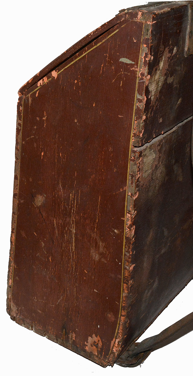 VERY ATTRACTIVE ITINERANT PEDDLAR, PAINTER, OR CARPENTER’S PAINTED WOOD ...