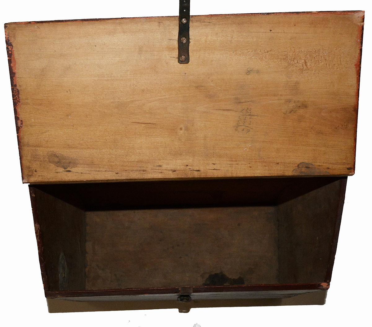 VERY ATTRACTIVE ITINERANT PEDDLAR, PAINTER, OR CARPENTER’S PAINTED WOOD ...