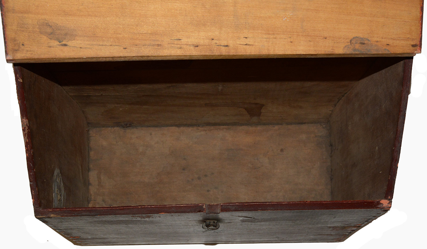 VERY ATTRACTIVE ITINERANT PEDDLAR, PAINTER, OR CARPENTER’S PAINTED WOOD ...