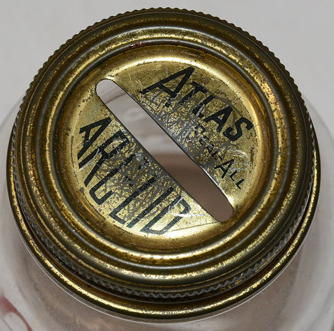 UNUSUAL GAR SOUVENIR - SMALL GLASS BOTTLE BANK — Horse Soldier