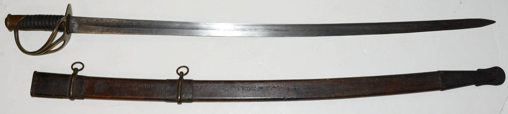 CS ENLISTED CAVALRY SABER AND SCABBARD BY MARSHALL OR KRAFT ...