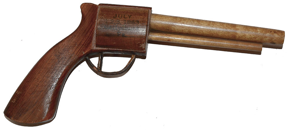 LOCALLY MADE GETTYSBURG SOUVENIR CEDAR REVOLVER — Horse Soldier