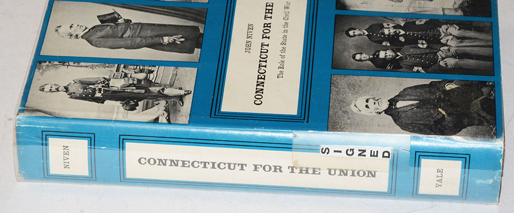 AUTOGRAPHED REFERENCE BOOK ON CONNECTICUT IN THE CIVIL WAR — Horse Soldier