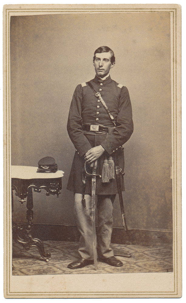 EXCELLENT FULL STANDING VIEW OF A UNION LIEUTENANT BY BRADY — Horse Soldier