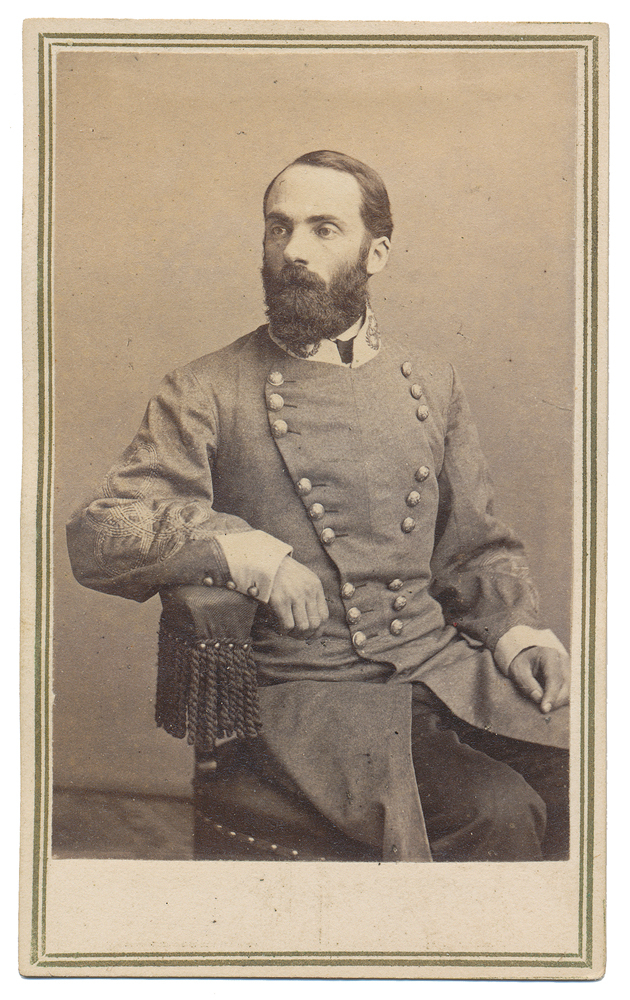 EXCELLENT SEATED VIEW OF GENERAL JOSEPH WHEELER — Horse Soldier