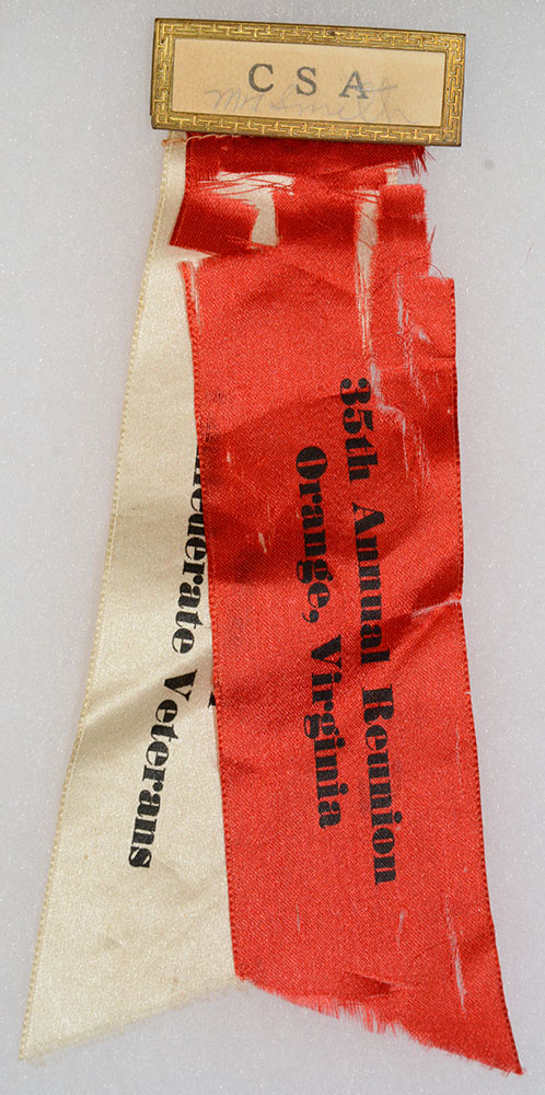 SONS OF CONFEDERATE VETERANS 35th ANNUAL REUNION RIBBON — Horse Soldier