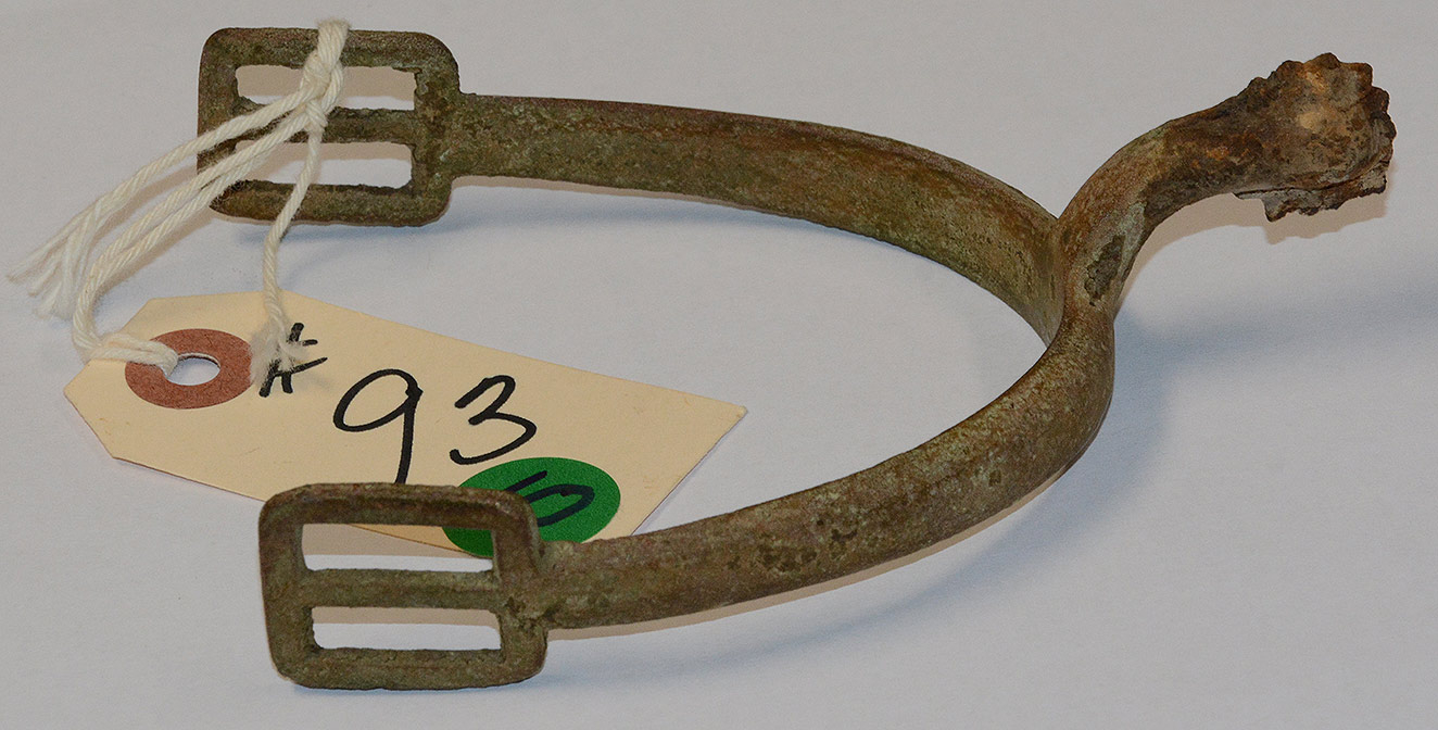 RELIC U.S. CAVALRY SPUR FROM GETTYSBURG, KEN BREAM COLLECTION — Horse ...