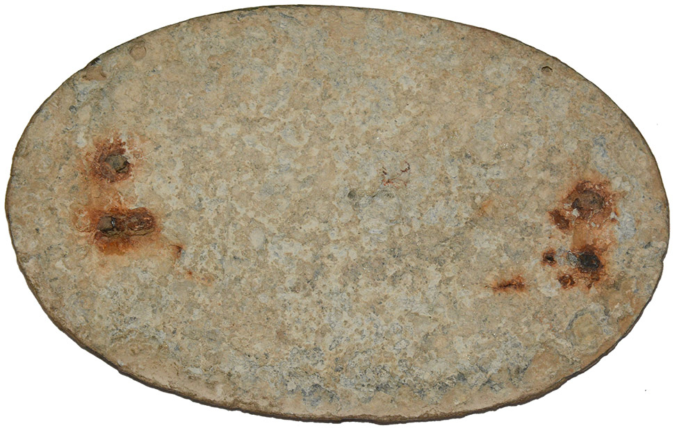 US CARTRIDGE BOX PLATE DUG AT GETTYSBURG, BY GETTYSBURG RESIDENT KEN ...