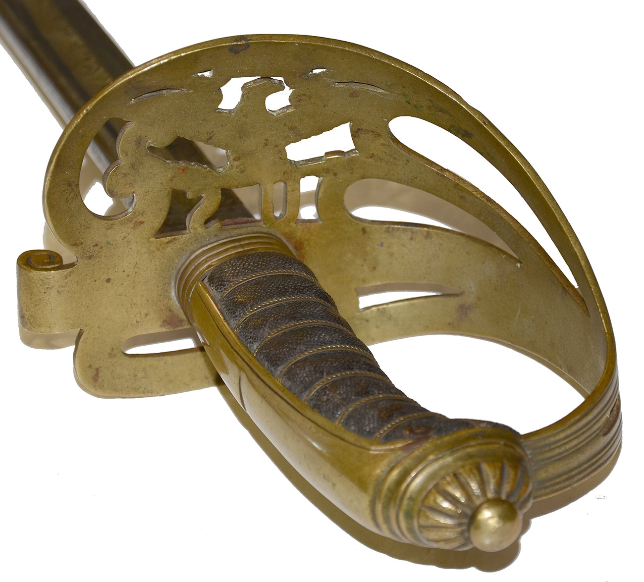 GILT BRASS HILT U.S. OFFICER’S SWORD BY CLAUBERG, “PETERSON-75” — Horse ...