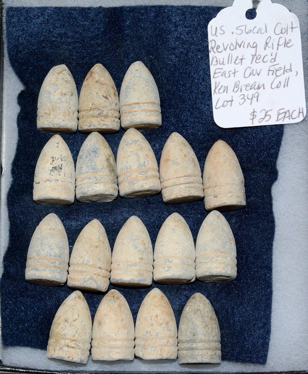 .56 CALIBER COLT REVOLVING RIFLE BULLET FROM EAST CAVALRY FIELD ...