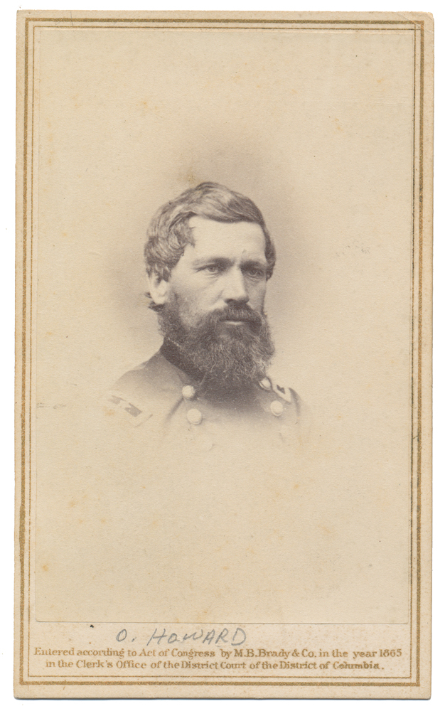 CDV OF FEDERAL GENERAL OLIVER OTIS HOWARD — Horse Soldier