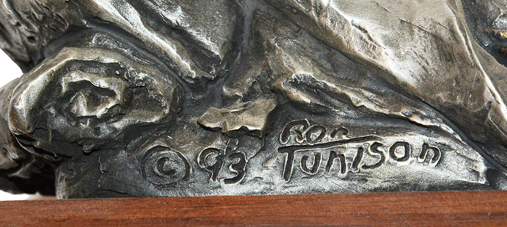 RON TUNISON FINE PEWTER EDITION STATUE “FRIEND TO FRIEND - A ...