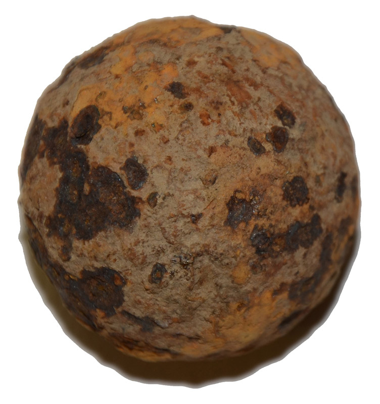 IRON BALL FROM 12-PDR. CANISTER, RECOVERED AT GETTYSBURG — Horse Soldier