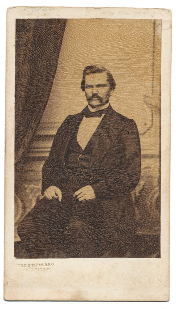 CDV OF C.S. GENERAL SIMON BUCKNER — Horse Soldier