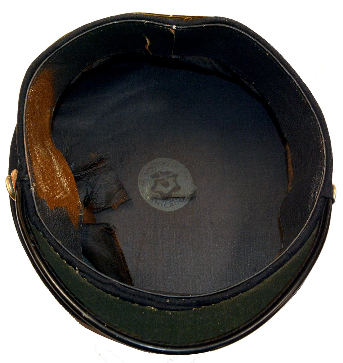 VERY NICE US MODEL 1902 OFFICER’S DRESS CAP WITH EMBROIDERED EAGLE ...