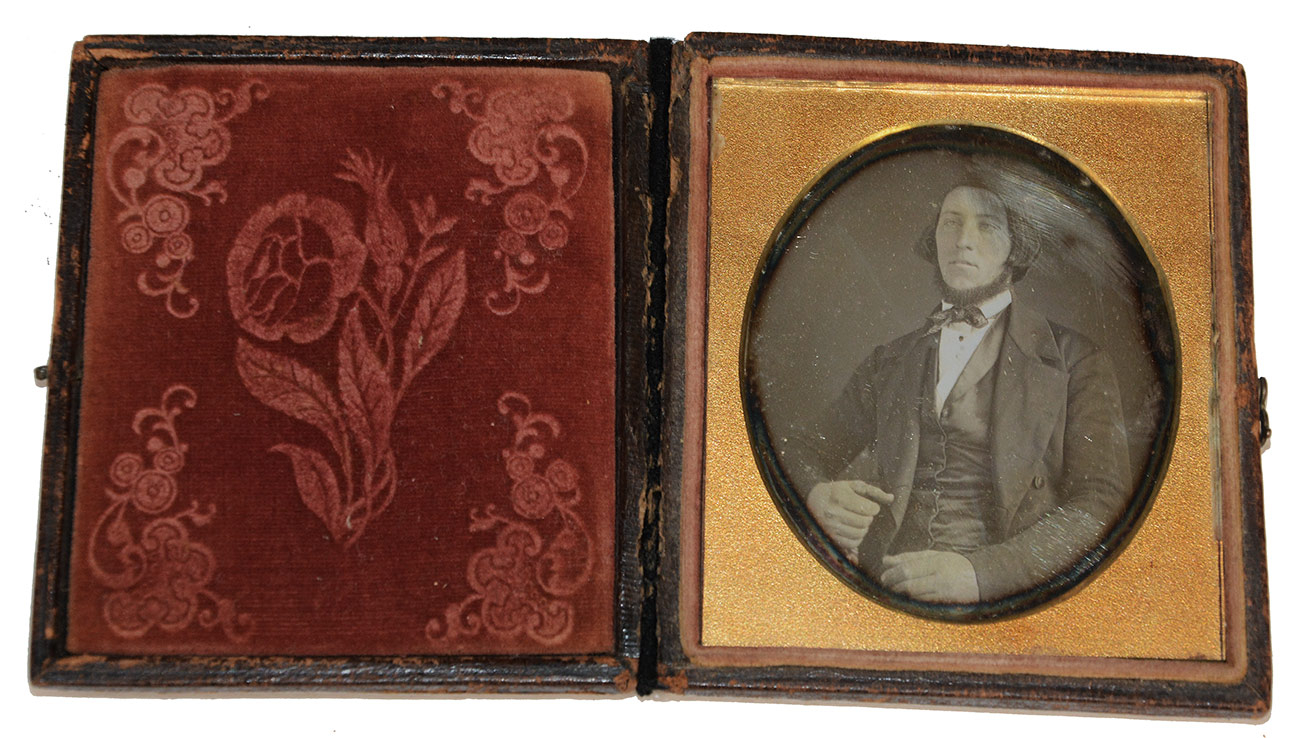 SIXTH-PLATE DAGUERREOTYPE OF GEORGE WEAVER, SON OF SAMUEL WEAVER WHO ...