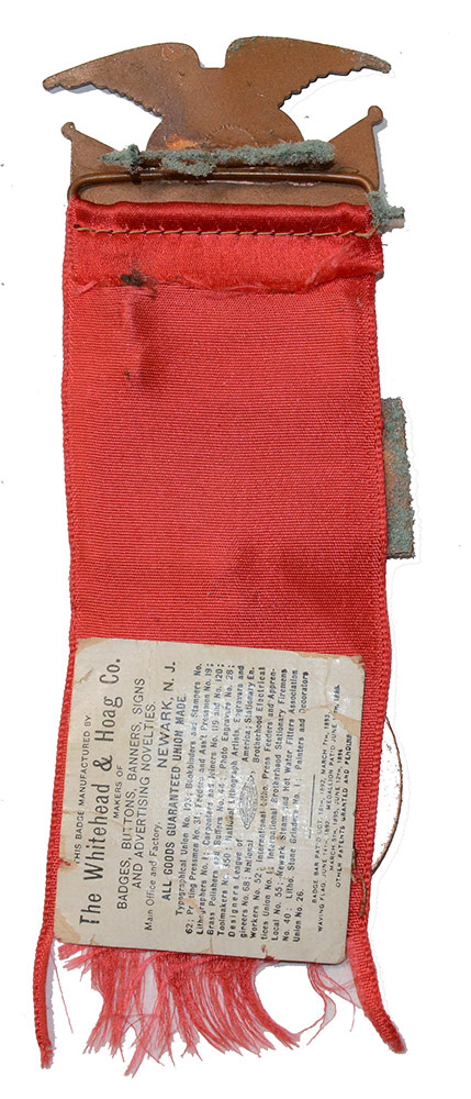 VERY NICE-LOOKING 1908 STATE OF MICHIGAN GAR DELEGATE BADGE — Horse Soldier