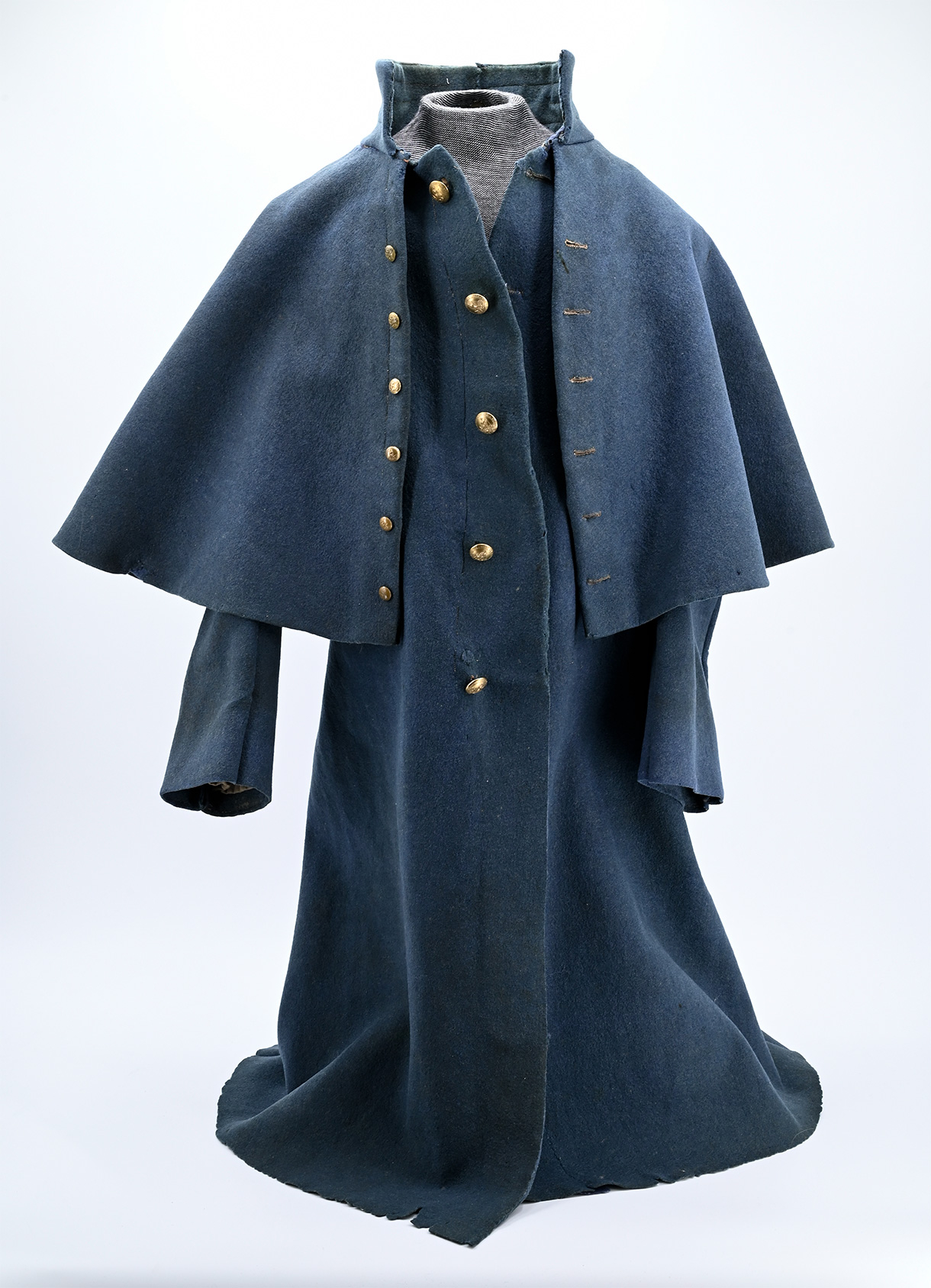 CAPTURED AND REISSUED UNION OVERCOAT WITH VIRGINIA BUTTONS KEPT BY ...