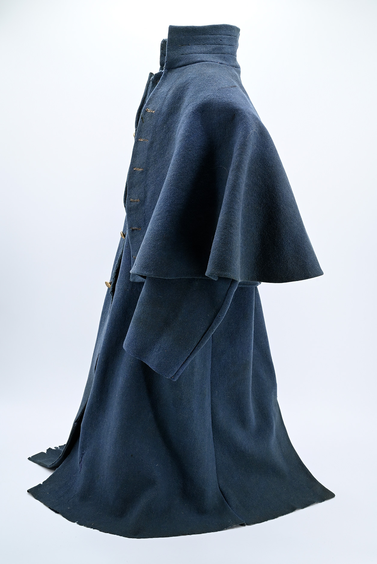 CAPTURED AND REISSUED UNION OVERCOAT WITH VIRGINIA BUTTONS KEPT BY ...
